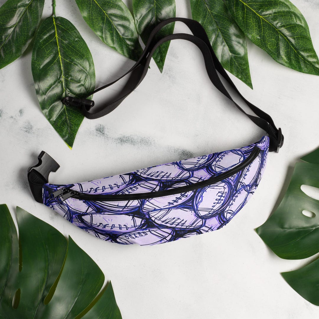 Sketch Footballs Football Season Sublimation Printed Fanny Pack - Etsy