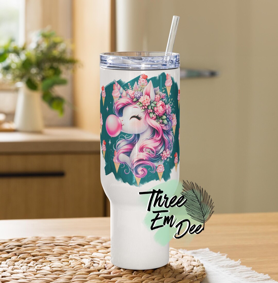 Clipart Whimsical Unicorn Blowing Bubbles Watercolor Brushstroke ...