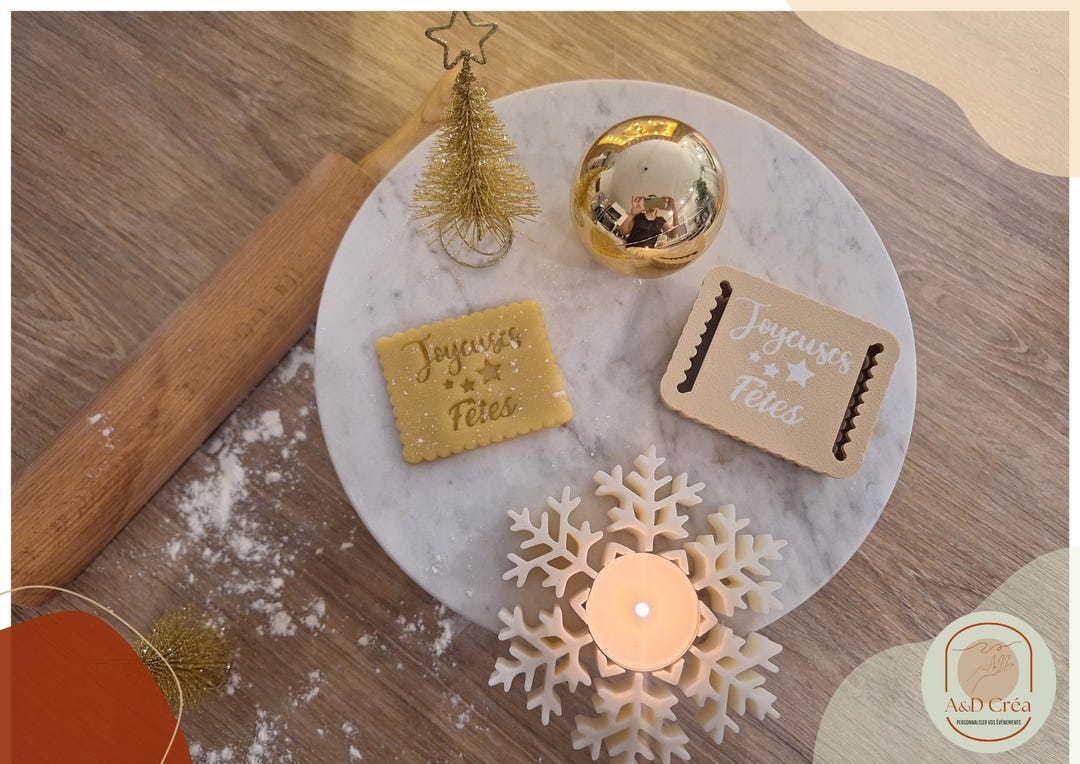 Shortbread Cookie Cutter - Happy Holidays - Etsy