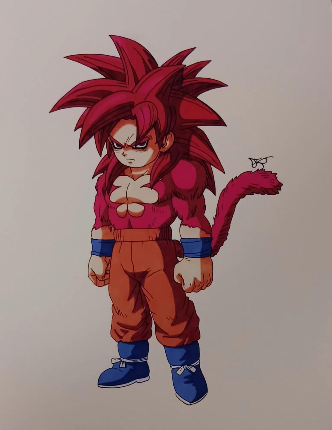 SS4 Goku - Daima - Etsy