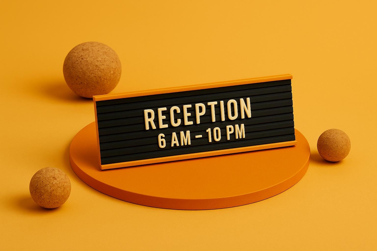 Classic Retro 3D Printed Sign – Personalized Desk/reception Nameplate ...