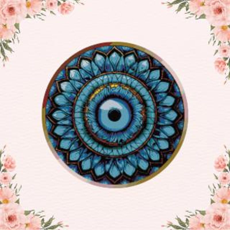 Evil Eye Stained Glass - Etsy Denmark