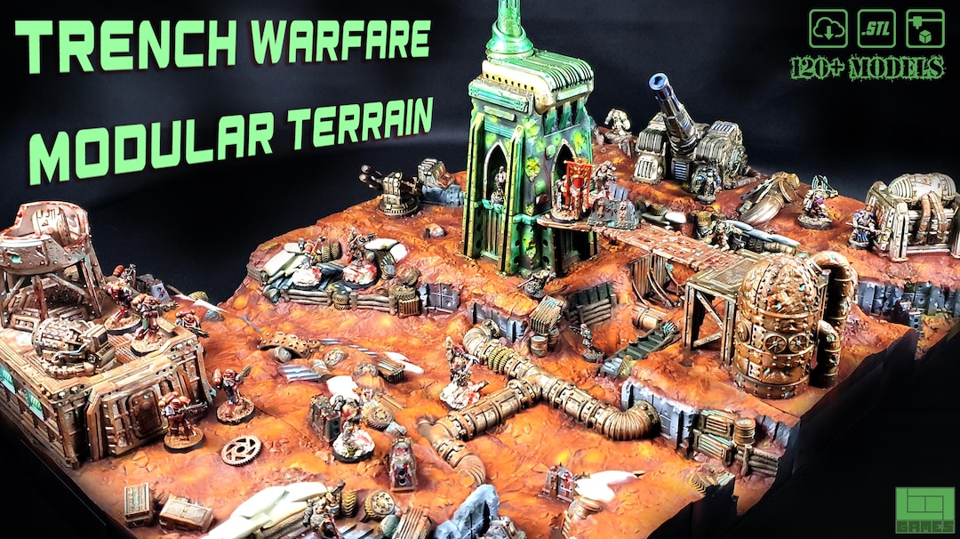 Modular Trench Warfare Board - Warhammer - Trench Crusade - 28mm 6" by ...