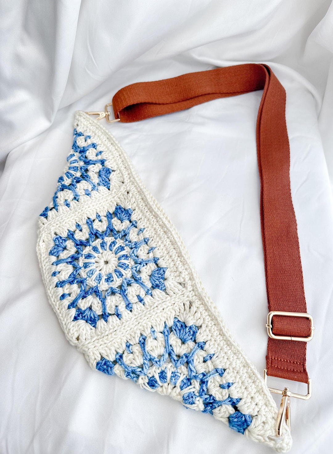 Mosaic Granny Square Crochet Fanny Pack Crossbody Purse - Etsy