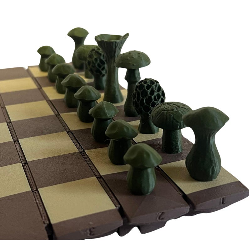 Forest Chess Set | Woodland Chess Board | Unique Nature-themed Chess ...