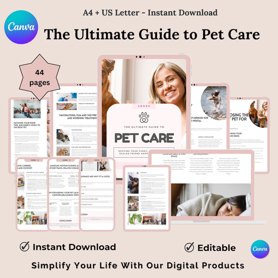 Guide to Pet Care | Pet Care Planner | Pet Owner Digital Guide | Dog ...