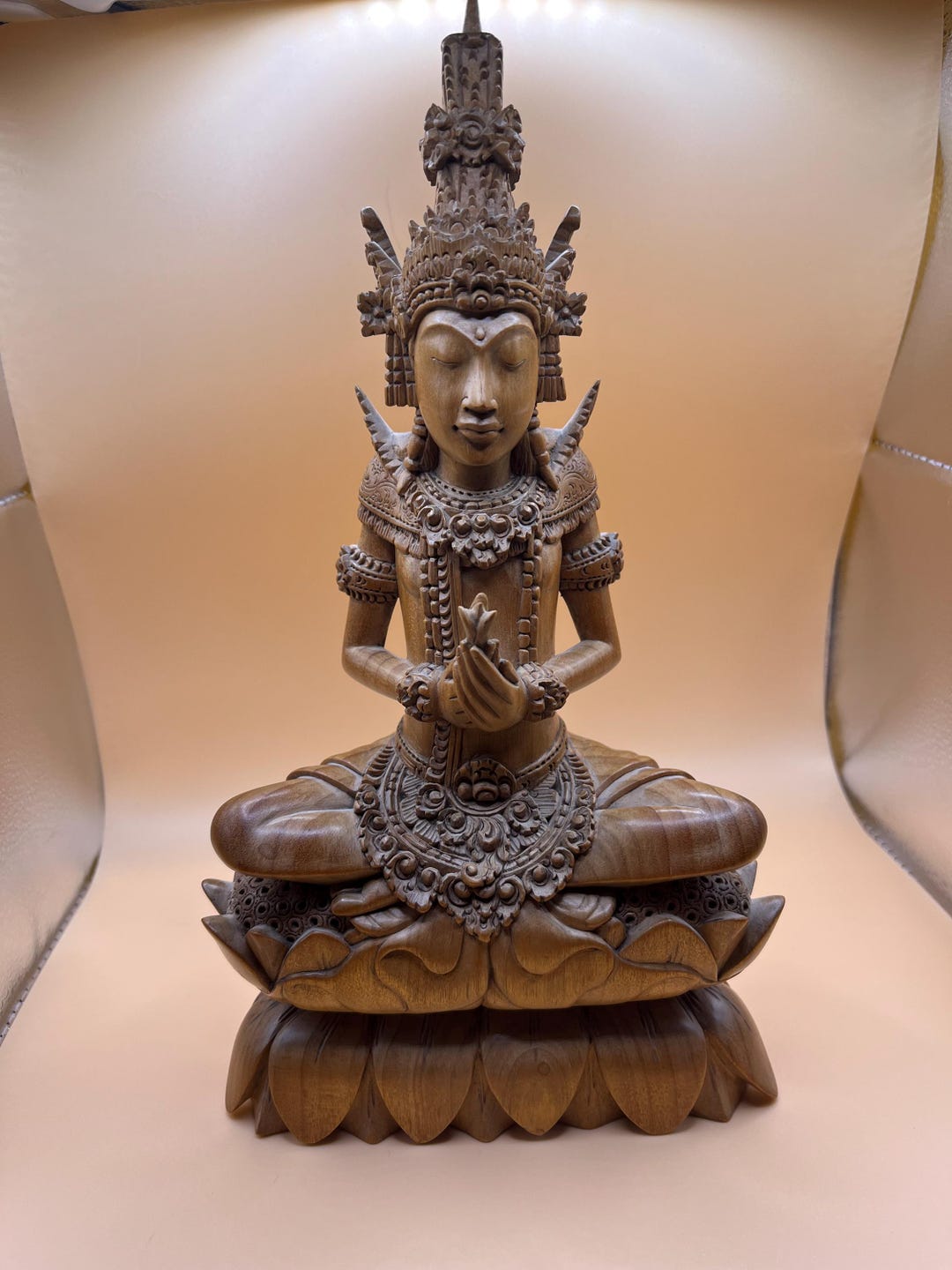 Vintage Mt. Pola Signed Batara Indra Wood Carving - Etsy