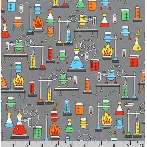 Science Fabric - Etsy