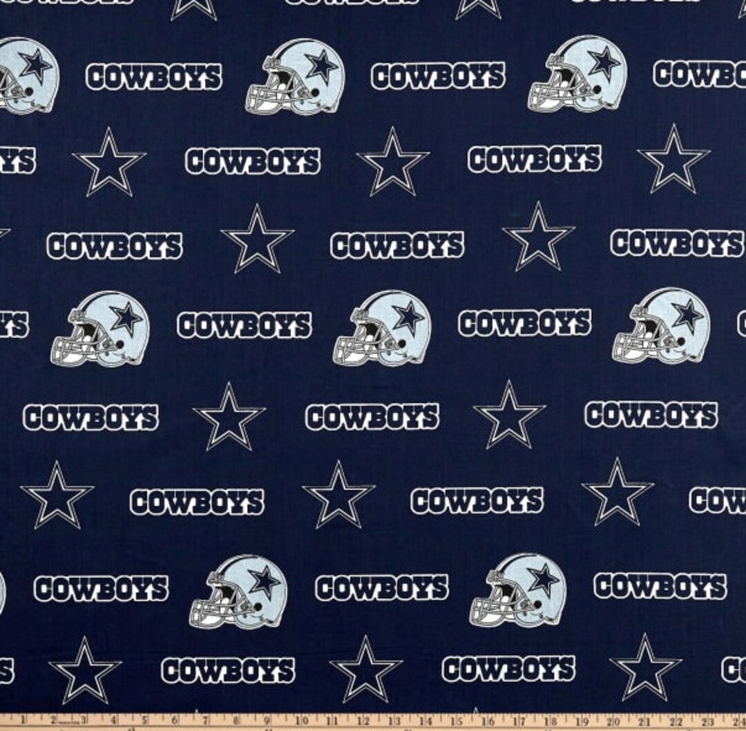 NFL Dallas Cowboys - Blue - Cotton Broadcloth Fabric - Etsy