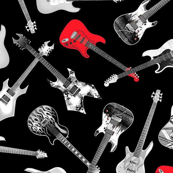 Guitars Fabric - Etsy
