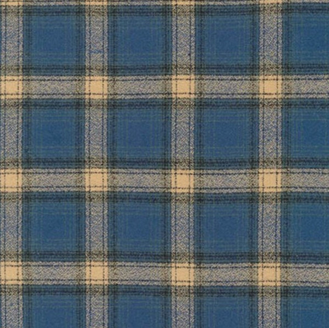 Cotton Flannel, Mammoth Flannel in Pacific - Robert Kaufman - Etsy
