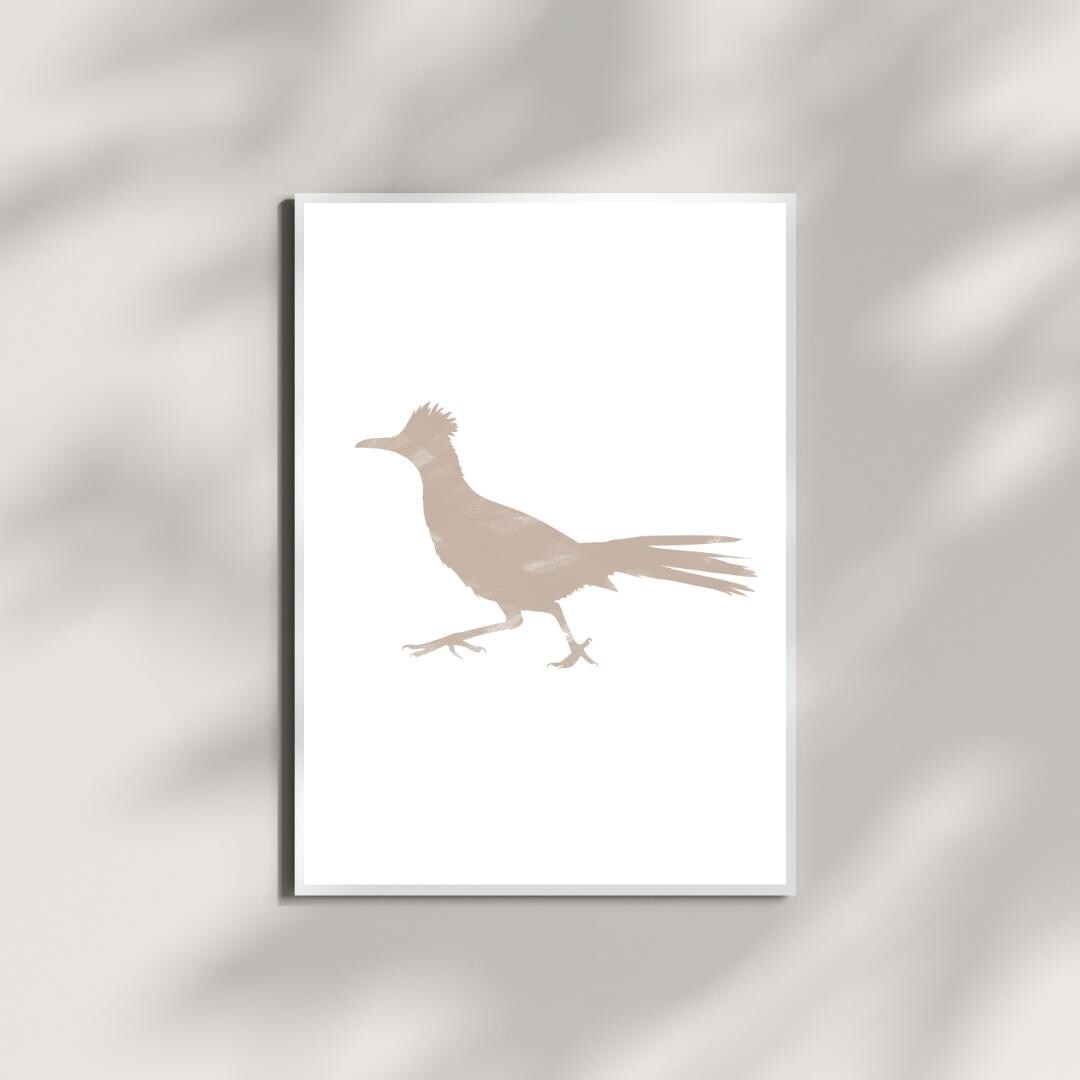 Roadrunner Western Simple Design 16x20 Digital Wall Decor - Etsy