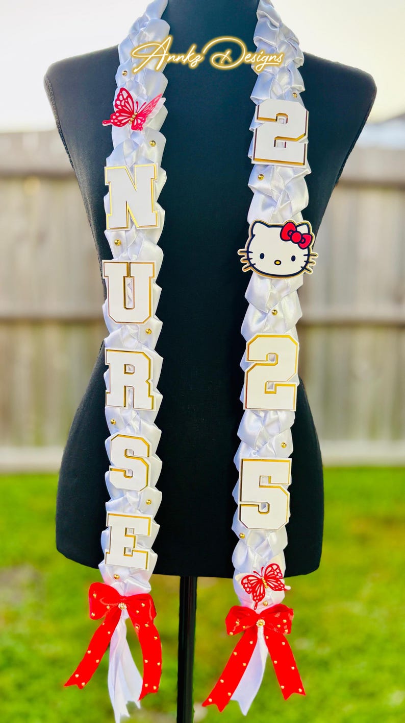 Graduation Set, Graduation Lei and Cap Topper Design, Nurse Graduation ...