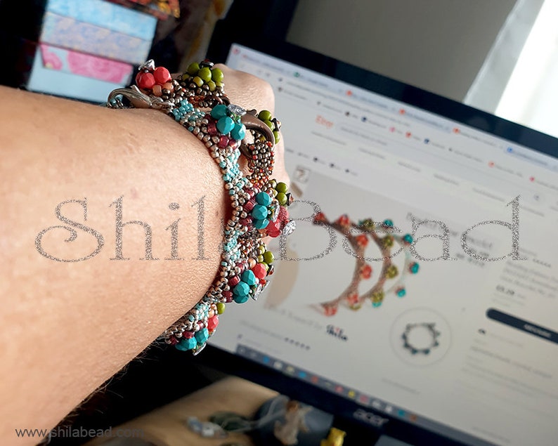 Beading Pattern Tutorial Step by step INSTANT download PDF | Etsy