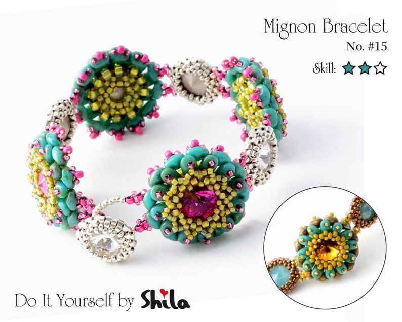 Beading Pattern Tutorial Step by Step INSTANT Download PDF mignon ...