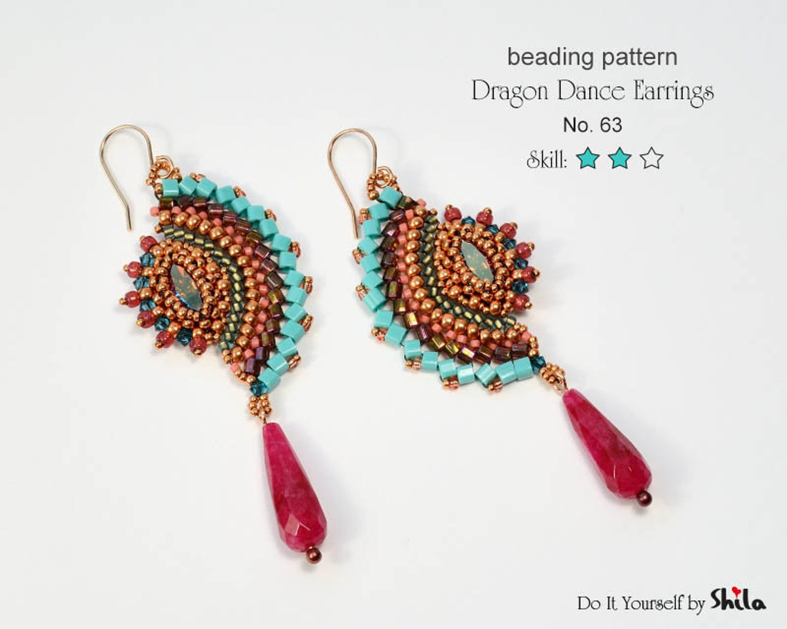 Beading Pattern Tutorial Step by Step INSTANT Download PDF - Etsy