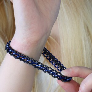 Custom Stretchy Chain Bracelet Unisex Chainmail Bracelet - Etsy