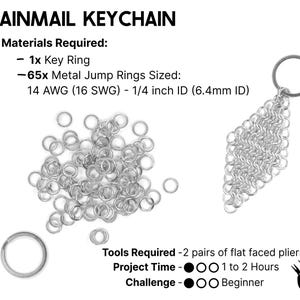 Chainmail Keychain Tutorial | Learn How to Make a Metal Fidget Sheet ...