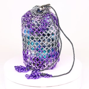 Chainmail Dice Bag Tutorial - Beginner Metal Drawstring Pouch Craft ...