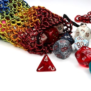 Chainmail Dice Bag Tutorial - Beginner Metal Drawstring Pouch Craft ...