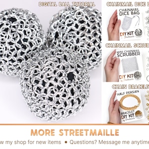 DIY Chainmail Ball Kit - Beginner Metal Fidget Toy Craft Supplies and ...