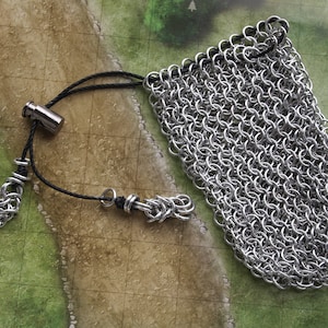 Chainmail Dice Bag Tutorial - Beginner Metal Drawstring Pouch Craft ...