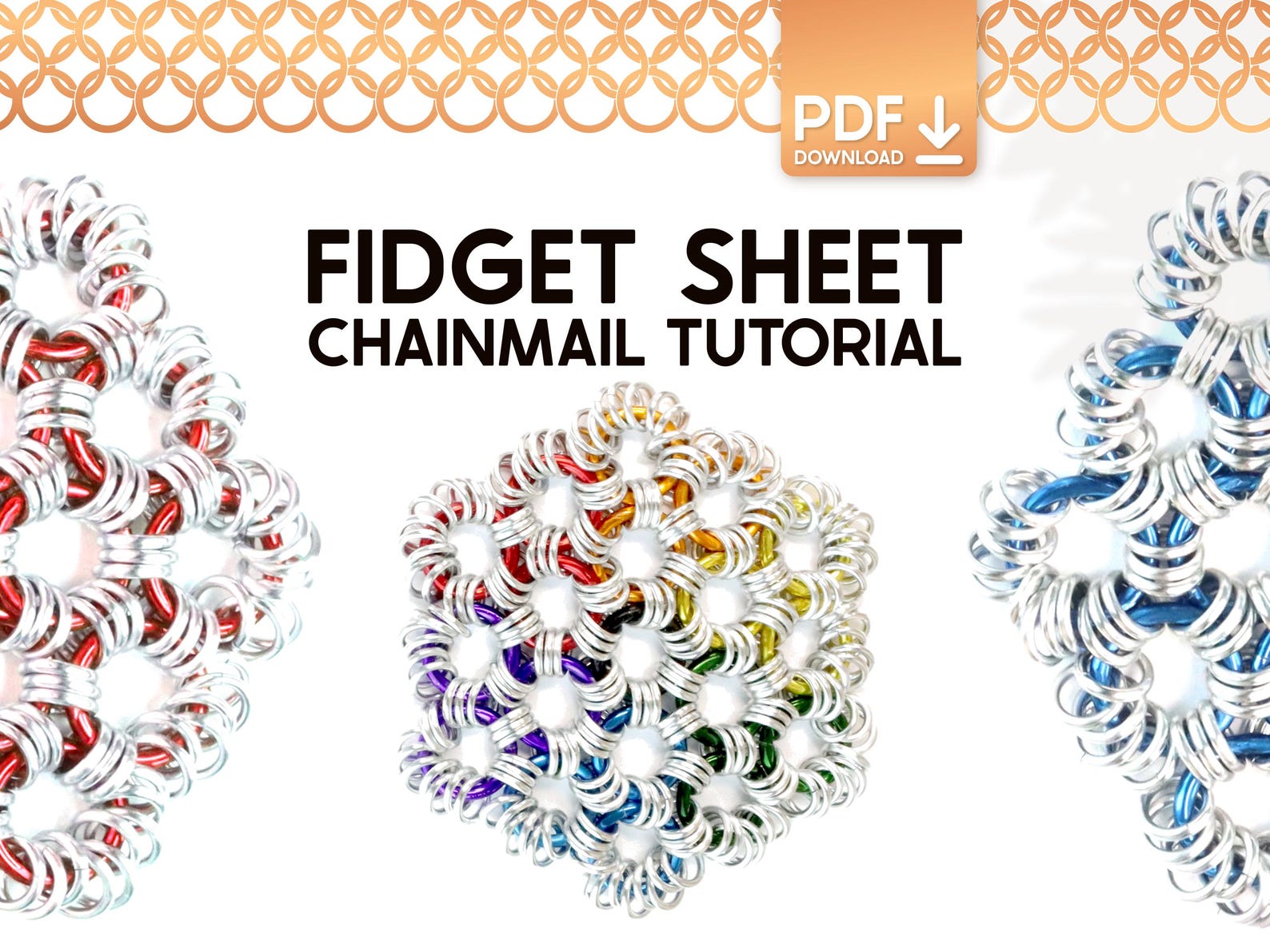 Chainmail Fidget Toy Tutorial - Beginner Japanese Weave Metal Craft ...