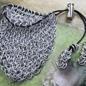 Chainmail Dice Bag Tutorial - Beginner Metal Drawstring Pouch Craft ...