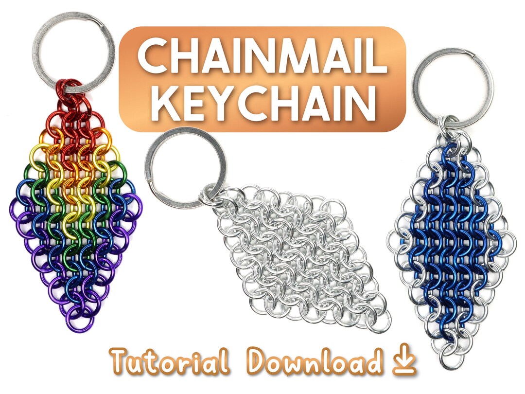 Chainmail Keychain Tutorial | Learn How to Make a Metal Fidget Sheet ...