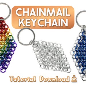 Chainmail Keychain Tutorial | Learn How to Make a Metal Fidget Sheet ...