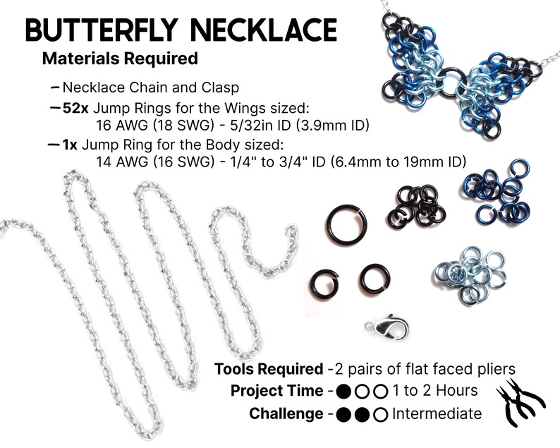 Chainmail Butterfly Tutorial Learn How to Make a Butterfly - Etsy