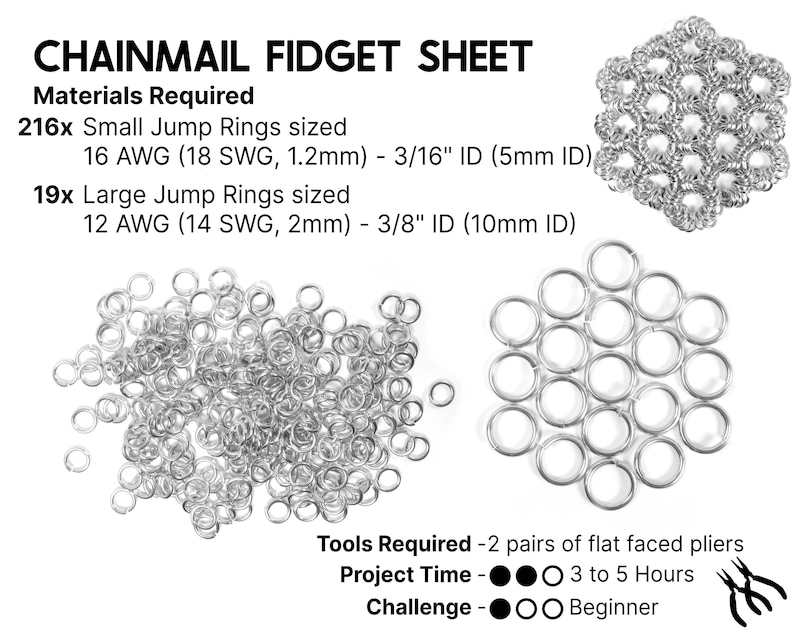 Chainmail Fidget Toy Tutorial - Beginner Japanese Weave Metal Craft ...