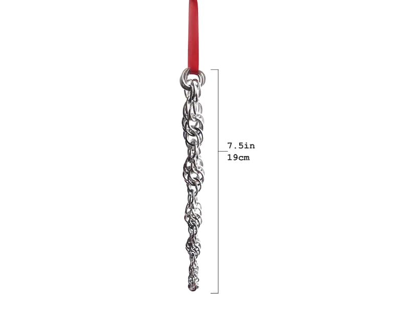 DIY Spiral Icicle Ornament Kit - Beginner Chainmail Winter Décor Craft ...