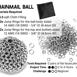 Chainmail Ball Tutorial - Beginner Metal Fidget Toy Craft Guide (PDF ...
