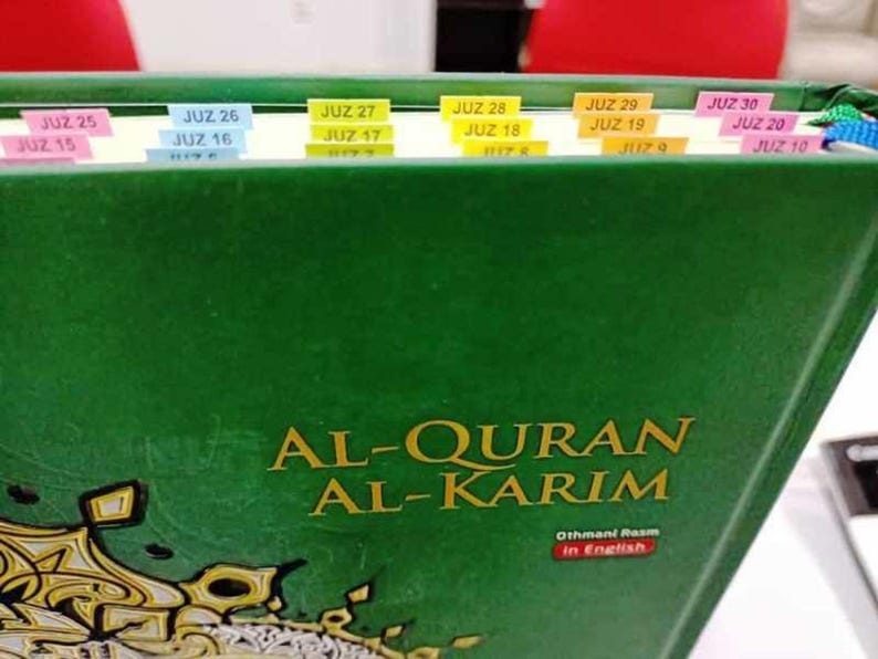Maqdis A4 Large Al Quran Al Kareem Word-by-word Translation Tajweed ...