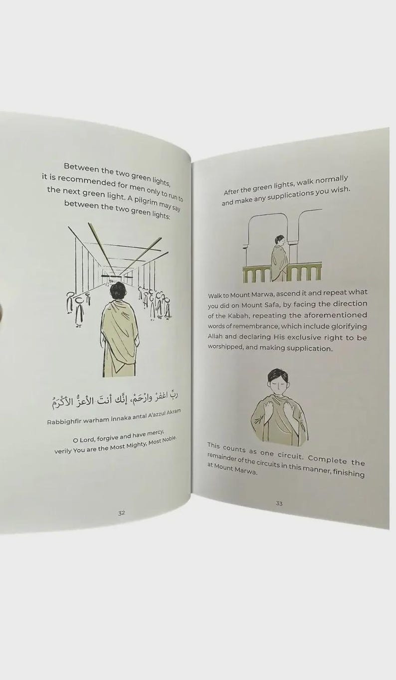 Illustrated Hajj & Umrah Guide | Step-by-step Islamic Travel Book - Etsy