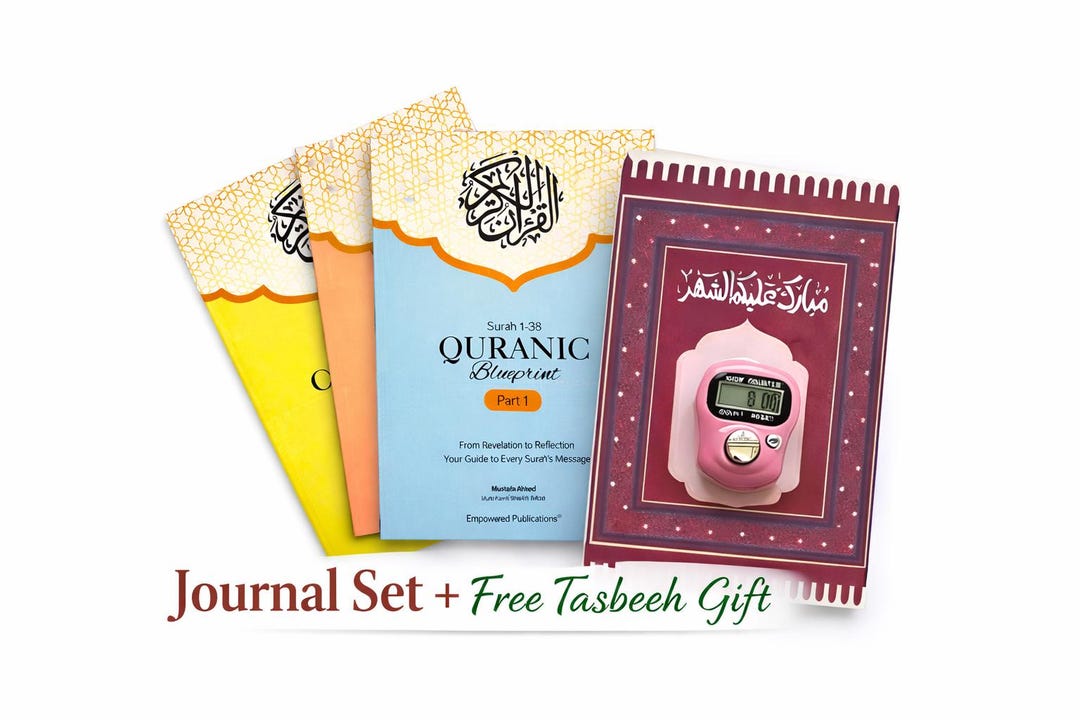 Quranic Blueprint - One Page Surah Outline Complete Set + Free Tasbeeh ...