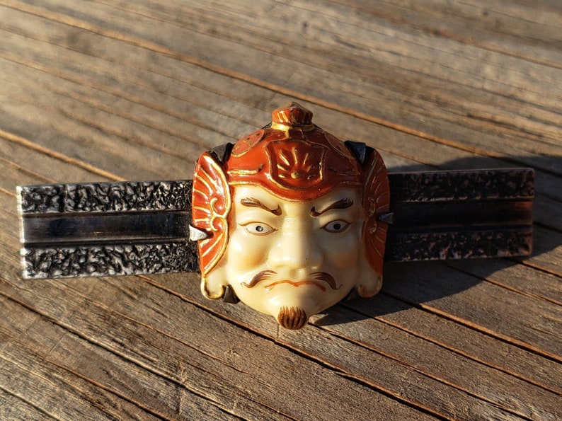 Toshikane Japanese Ceramic Lucky Warrior God of Dignity Face - Etsy