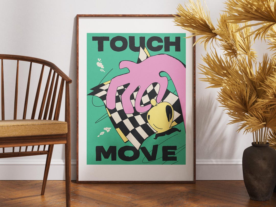 Chess Poster - Touch Move Rule | 30×40 Cm Playful Chess Art Print ...