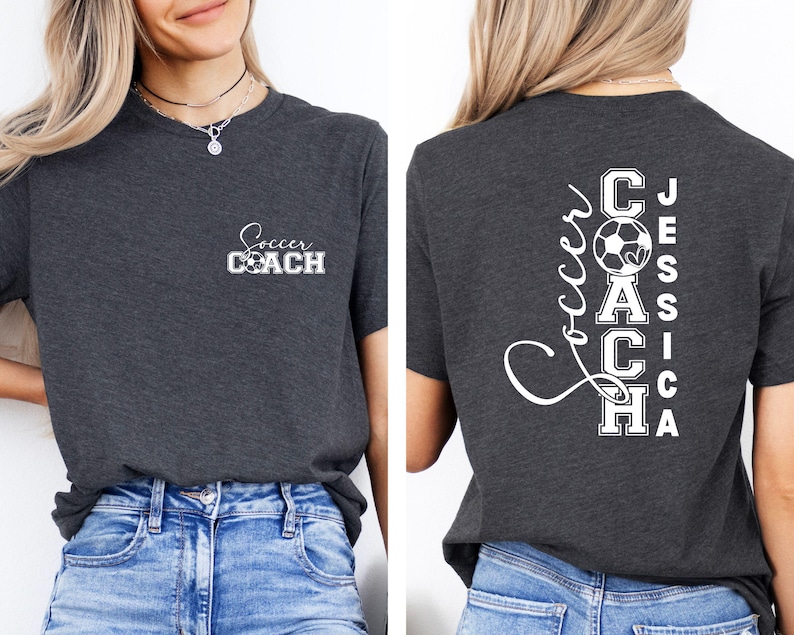 Personalized Soccer Coach T-shirt With Name, Custom Soccer Coach Shirt ...