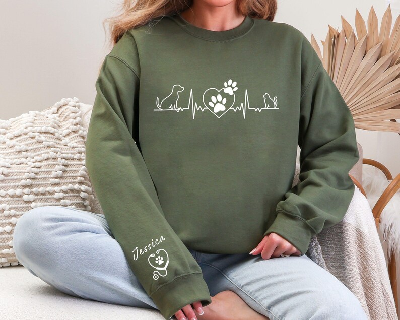 Custom Veterinarian Sweatshirt ,vet Tech Sweater, Vet Tech Week Sweater ...