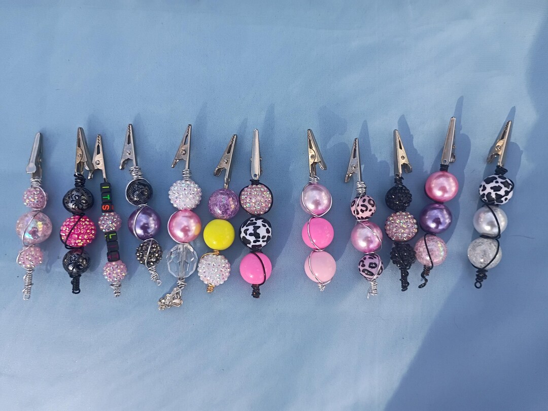 Pink Beads ATM Card Grabber for Long Nails / Bracelet Helper - Etsy