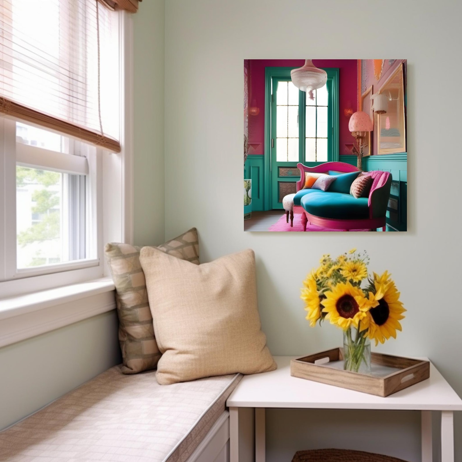 Maximalist Tea Room-bold Boho Baroque Living Space Art - Etsy
