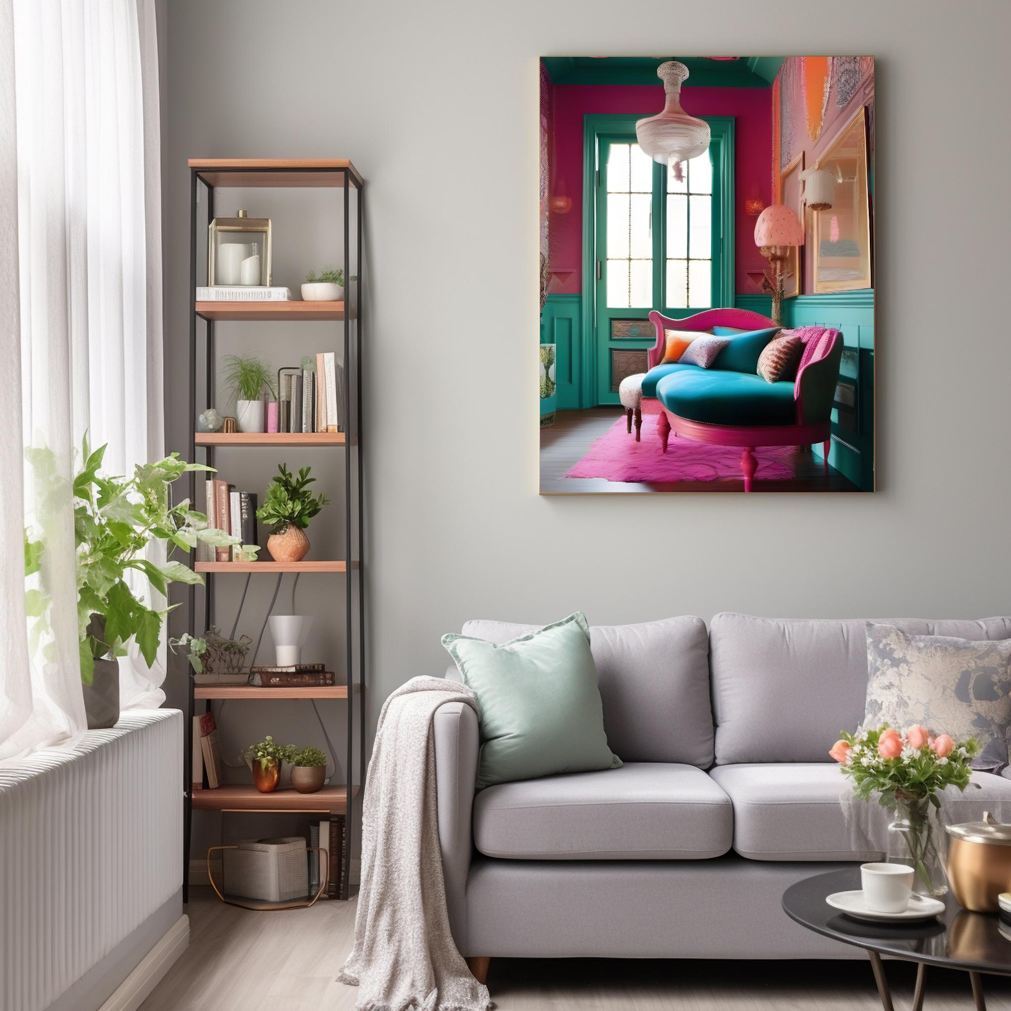 Maximalist Tea Room-bold Boho Baroque Living Space Art - Etsy