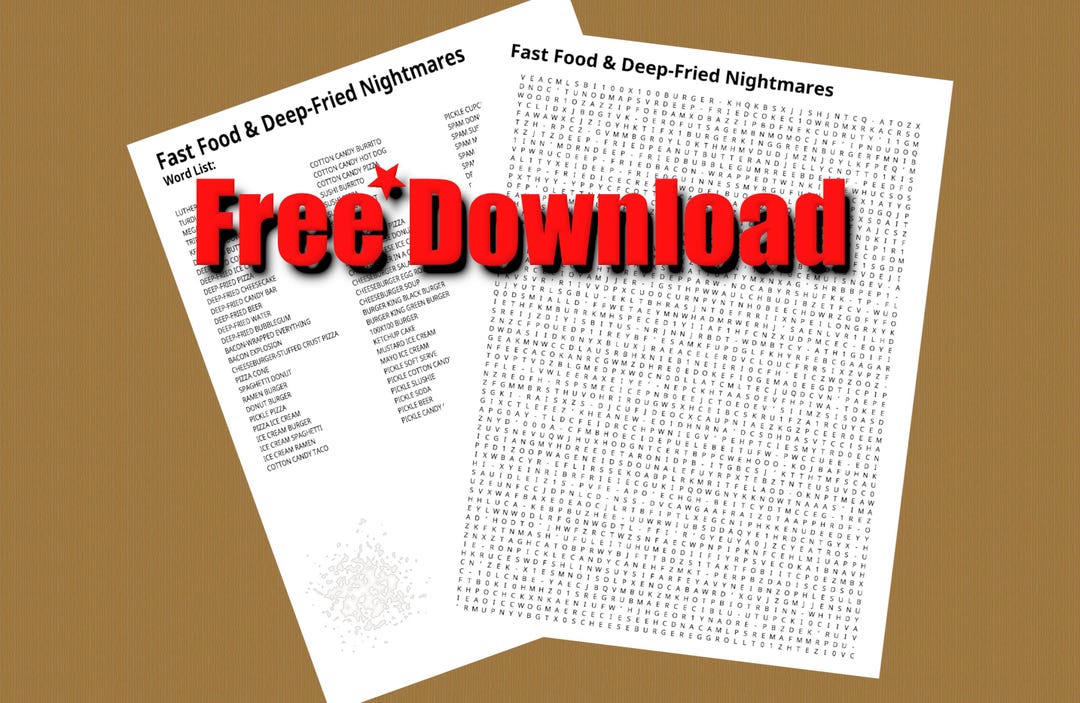 Free Extreme Word Search Sampler – Titan-class Puzzles Vol. 1 - Etsy