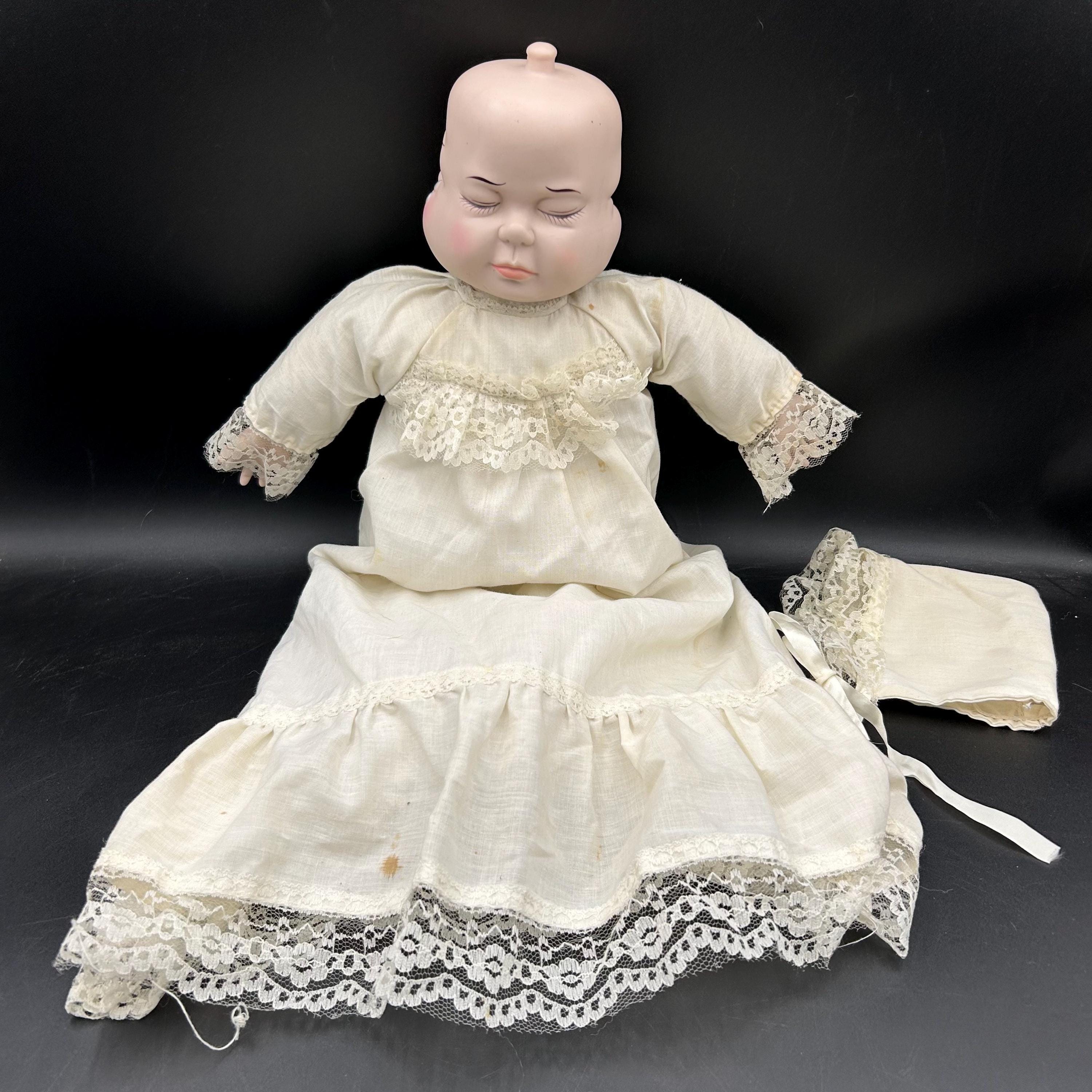 Vintage 3 Faces of Eve Baby Doll Porcelain Head Cloth Body Lace ...