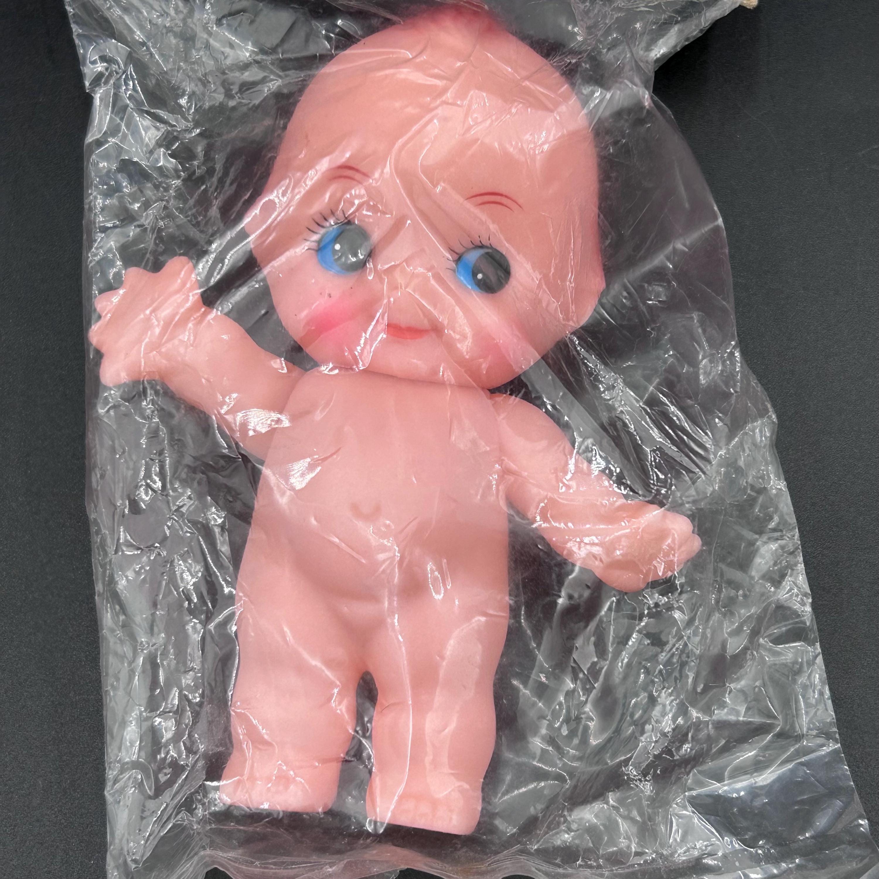 Vintage Kewtie Doll NOS Blue Box Kmart 1970s Rubber Doll in Package ...