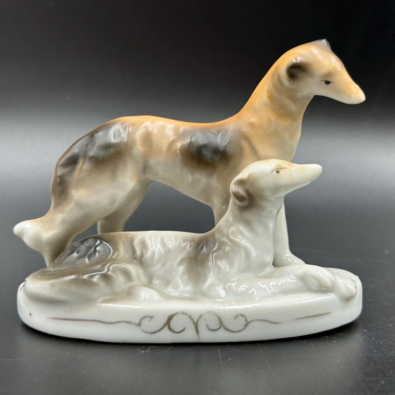 Borzoi Porcelain Figurine - Etsy
