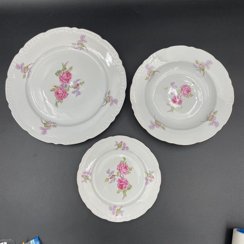 Rose Pattern China - Etsy