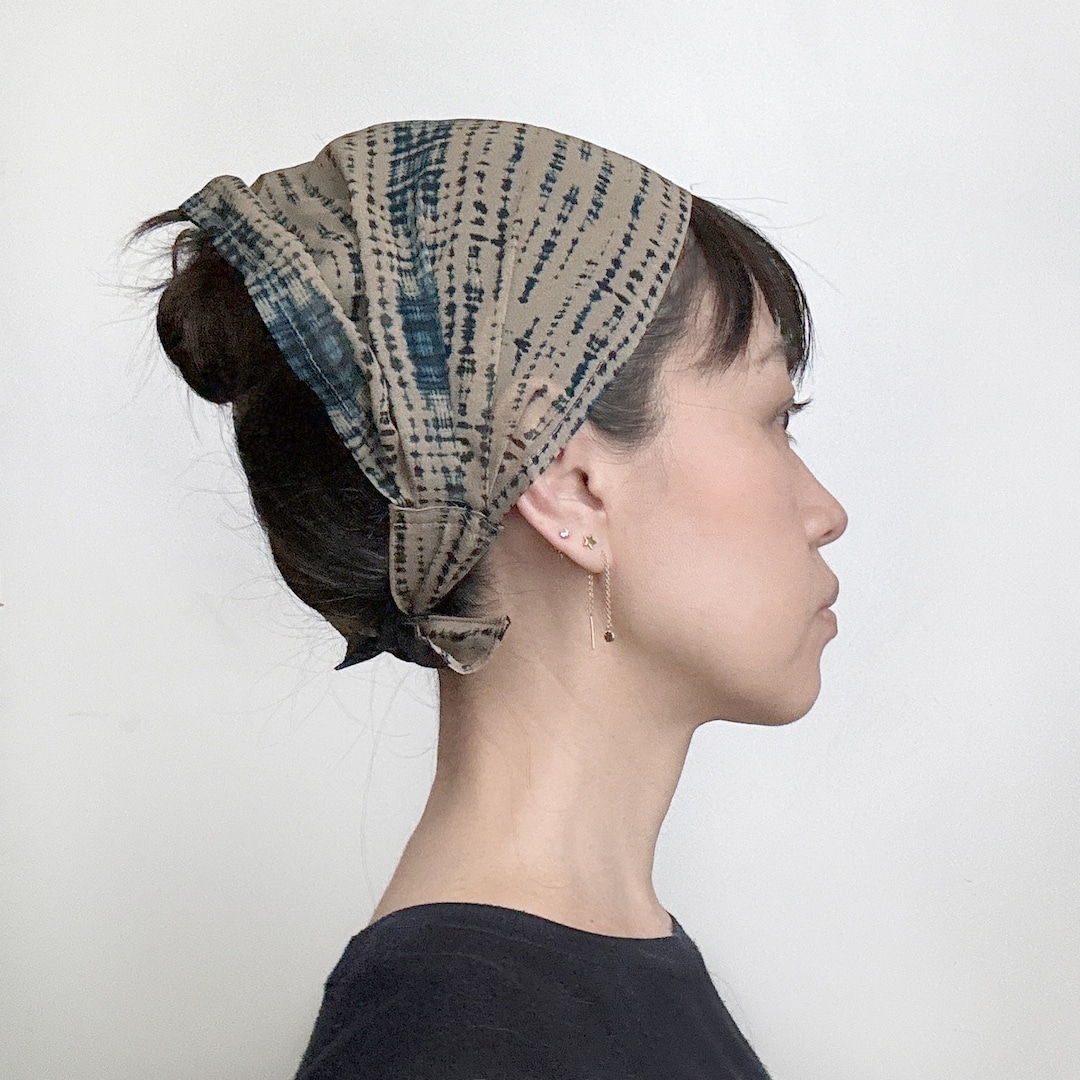 Summer Headband, Head Scarf, Light Weight Headband, Navy, Sand ...
